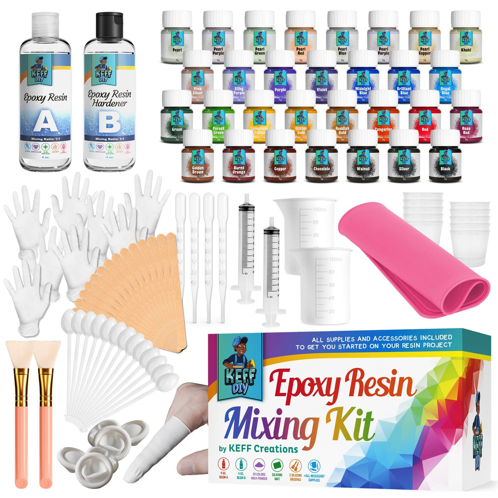 Epoxy Resin Mixing Kit 30 Powder Pigments – KEFF Creations