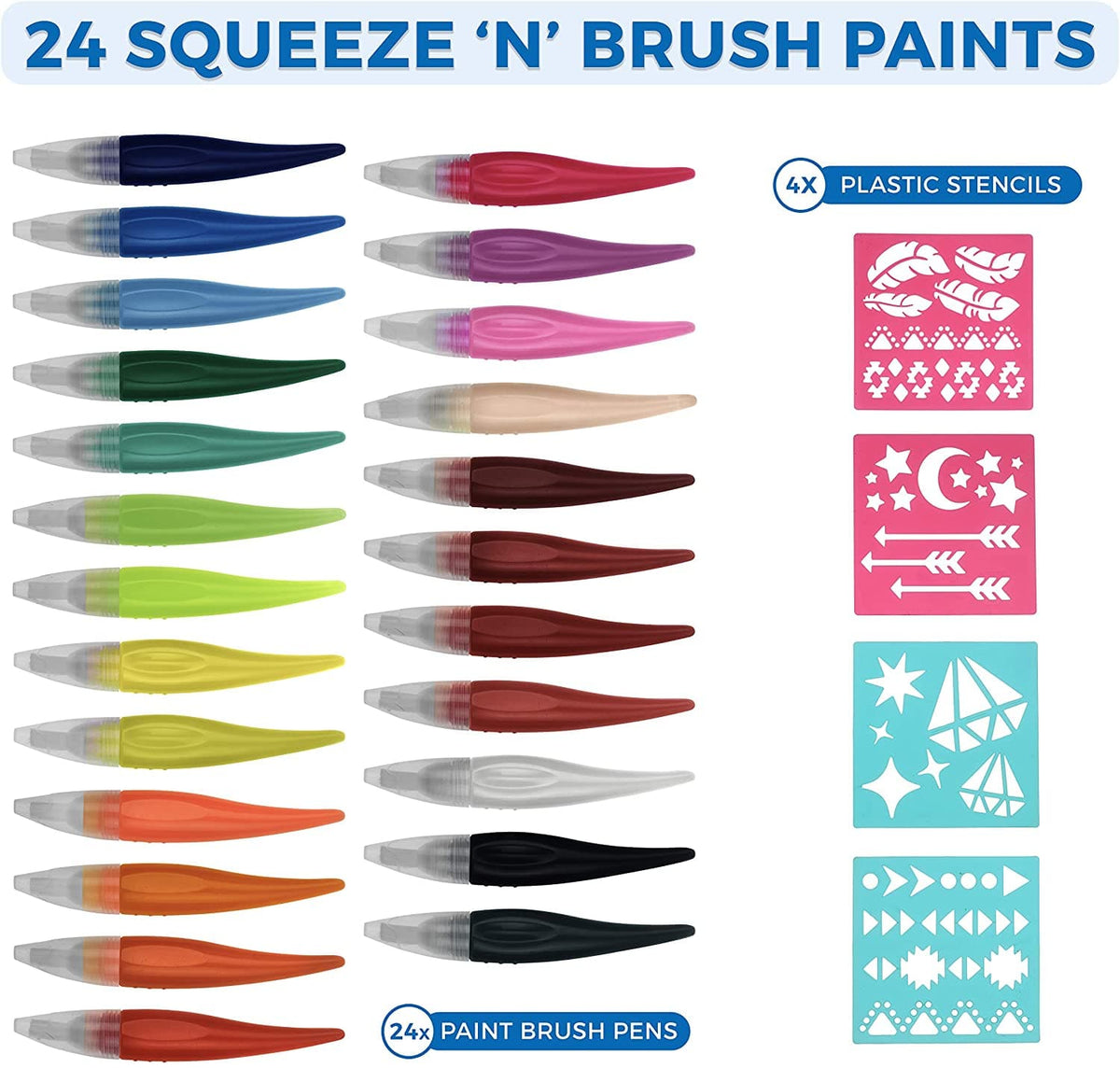 Squeeze‘n Brush Washable Paint Set for Kids – KEFF Creations