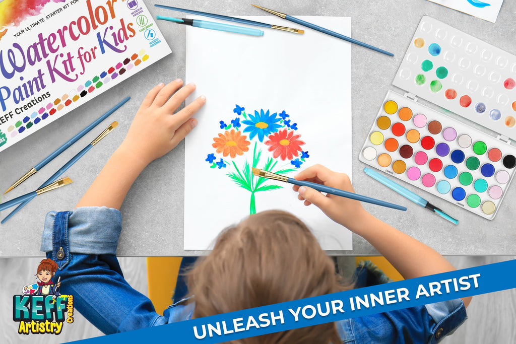 Watercolor Paint Set for Kids - 36 Water Colors Artist Painting Suppli ...